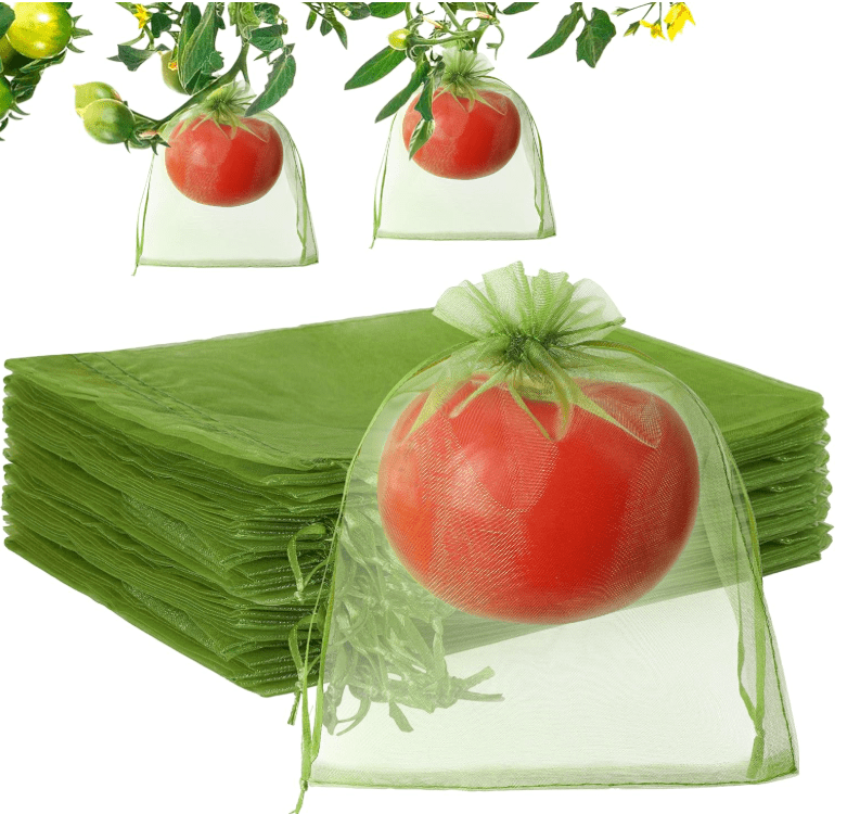 70 PCS 6X8 inches Fruit Protection Bags,Green Netting Fruit Cover Bags ...