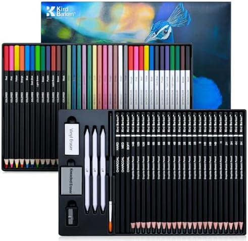 70 PCS Art Supply Drawing Set, Pro Art Supplies with Tutorial,Colored ...
