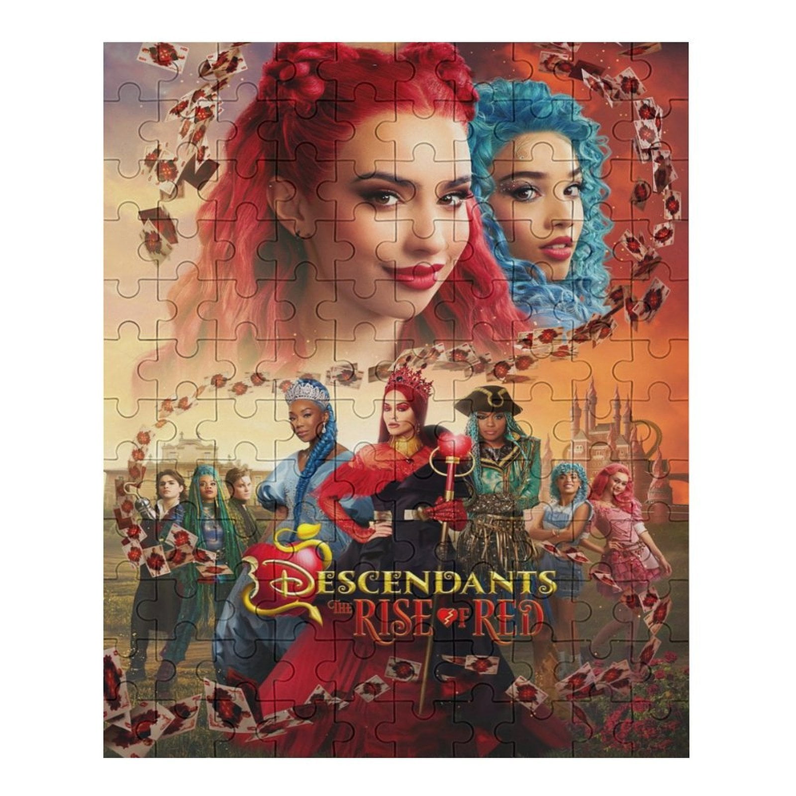 70 PCS Jigsaw Puzzle Descendants Wooden Puzzle Challenging Game Fun ...