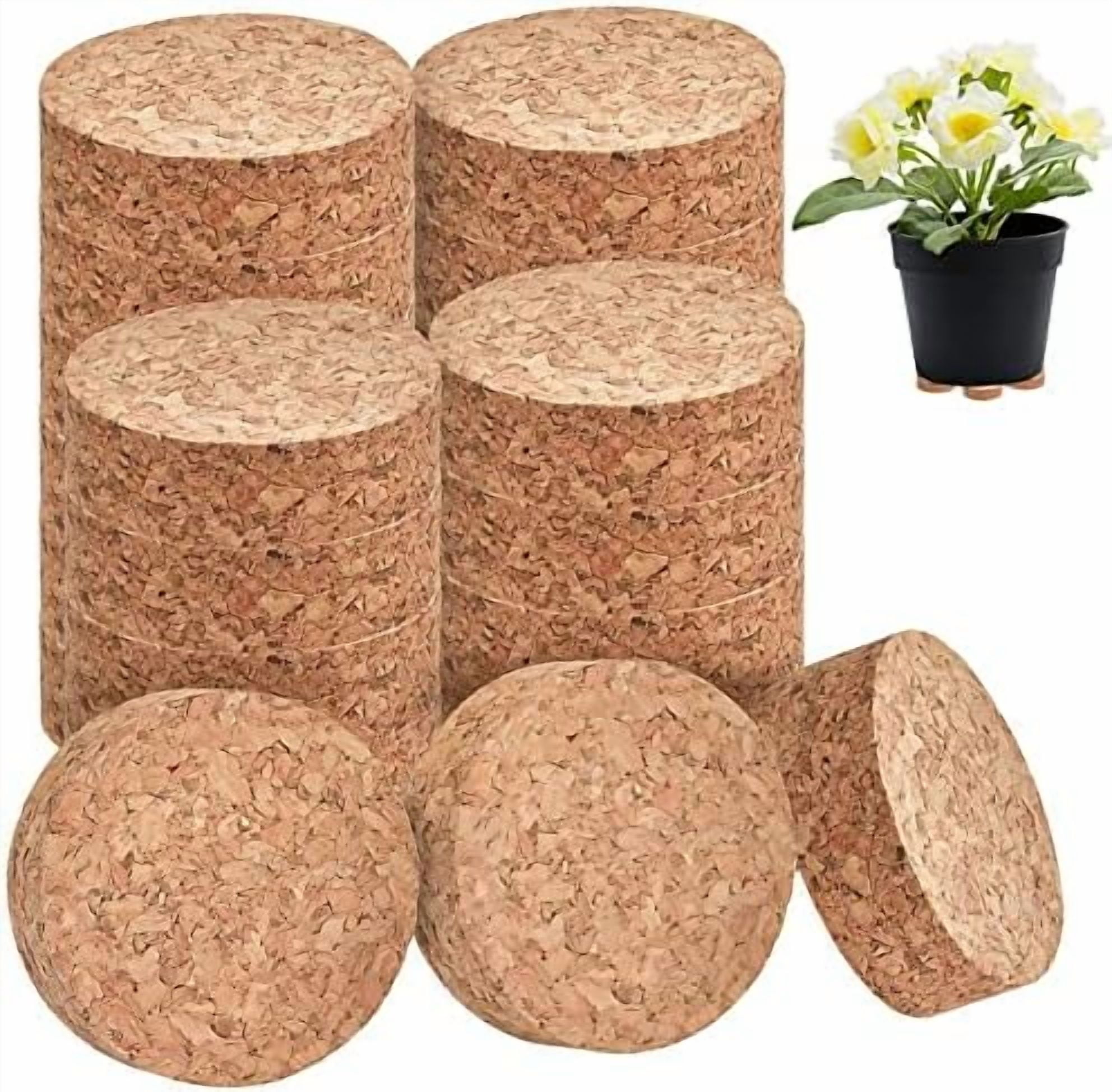 70 PCS Plant Pot Feet, 2 Inch Invisible Pot feet Risers with Non Slip ...