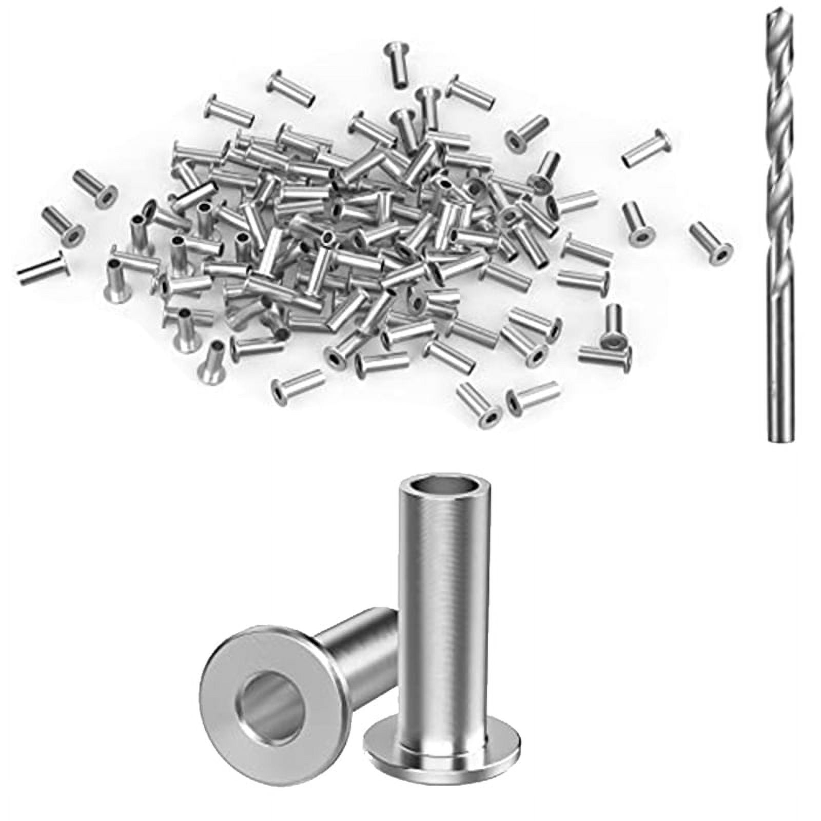 70 Pack Stainless Steel Protector Sleeves for 1/8Inch 5/32Inch or 3 ...