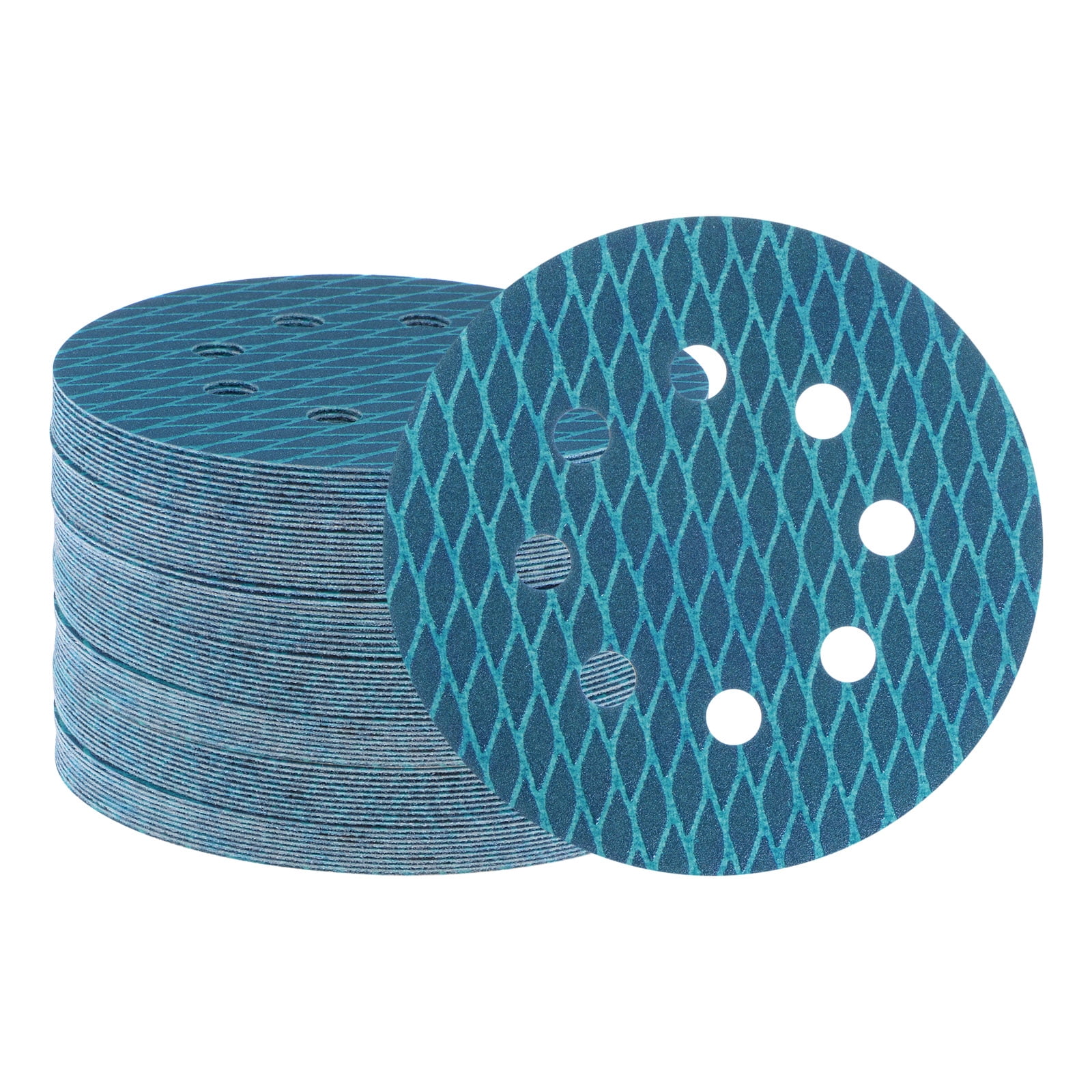 70 Packs Diamond Shape Sanding Discs 5 Inch 240 Grit Hook and Loop Blue ...