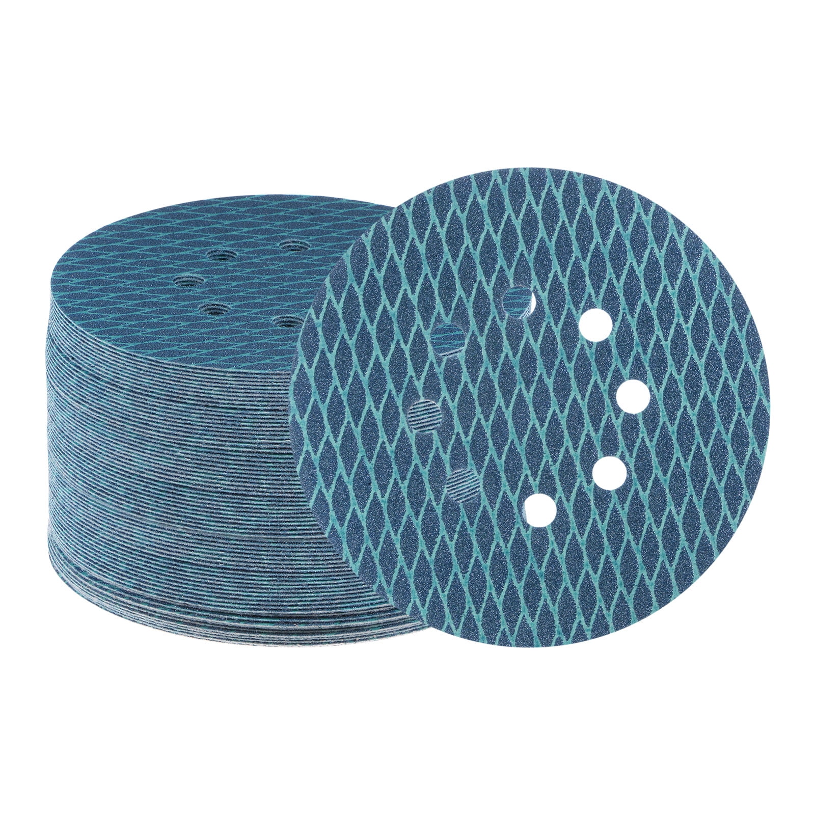 70 Packs Diamond Shape Sanding Discs 6 Inch 120 Grit Hook and Loop Blue ...