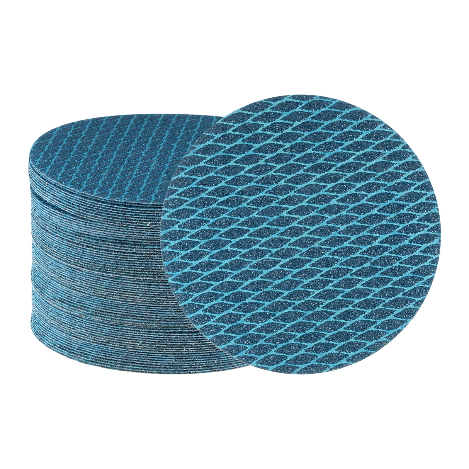 70 Packs Diamond Shape Sanding Discs 6 Inch 80 Grit Hook and Loop Blue ...