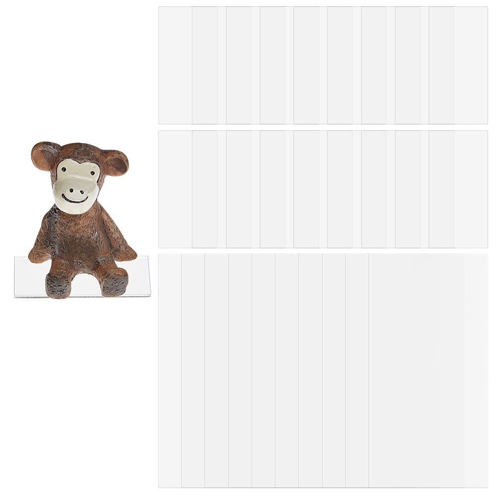 70 Pcs 2 Style Transparent Acrylic Plate Display Base for Figurine ...