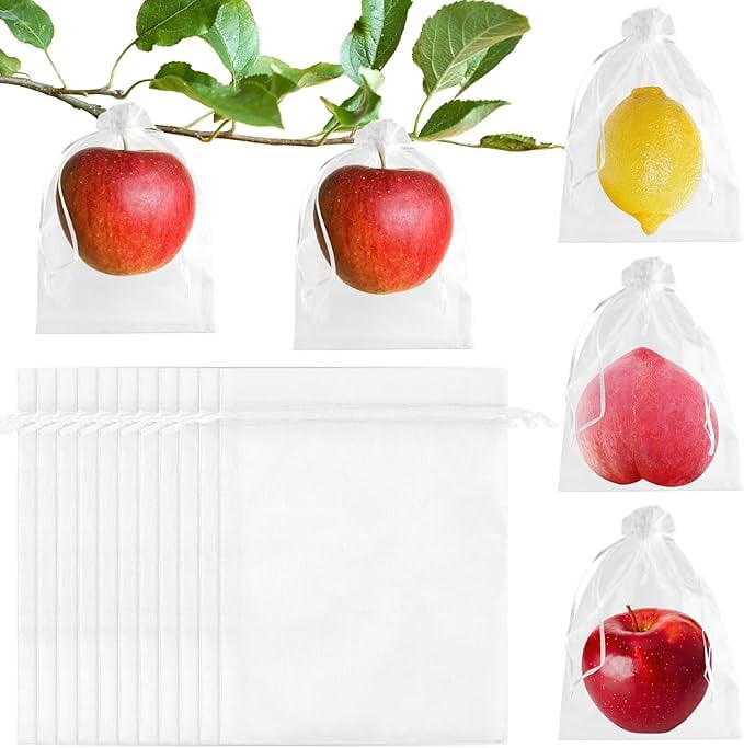 70 Pcs 6×8 Inch Fruit Protection Bags, Reusable Mesh Netting Covers ...