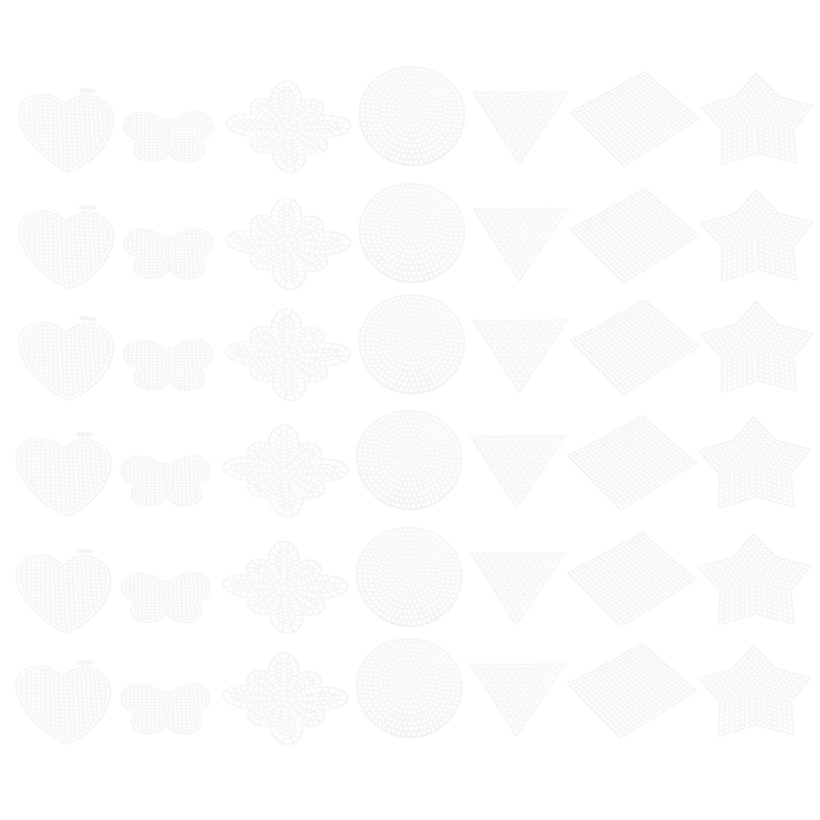 70 Pcs Canvas Plastic Cross Stitch Mesh Sheets Reliable Tool - Walmart.com