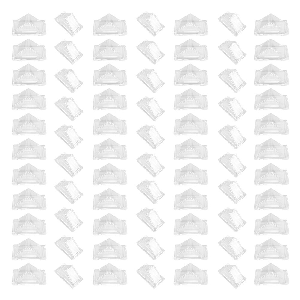 BEADCEST Food Packaging Boxes Transparent Plastic 70Pcs 5.9X3.7X3.1In ...