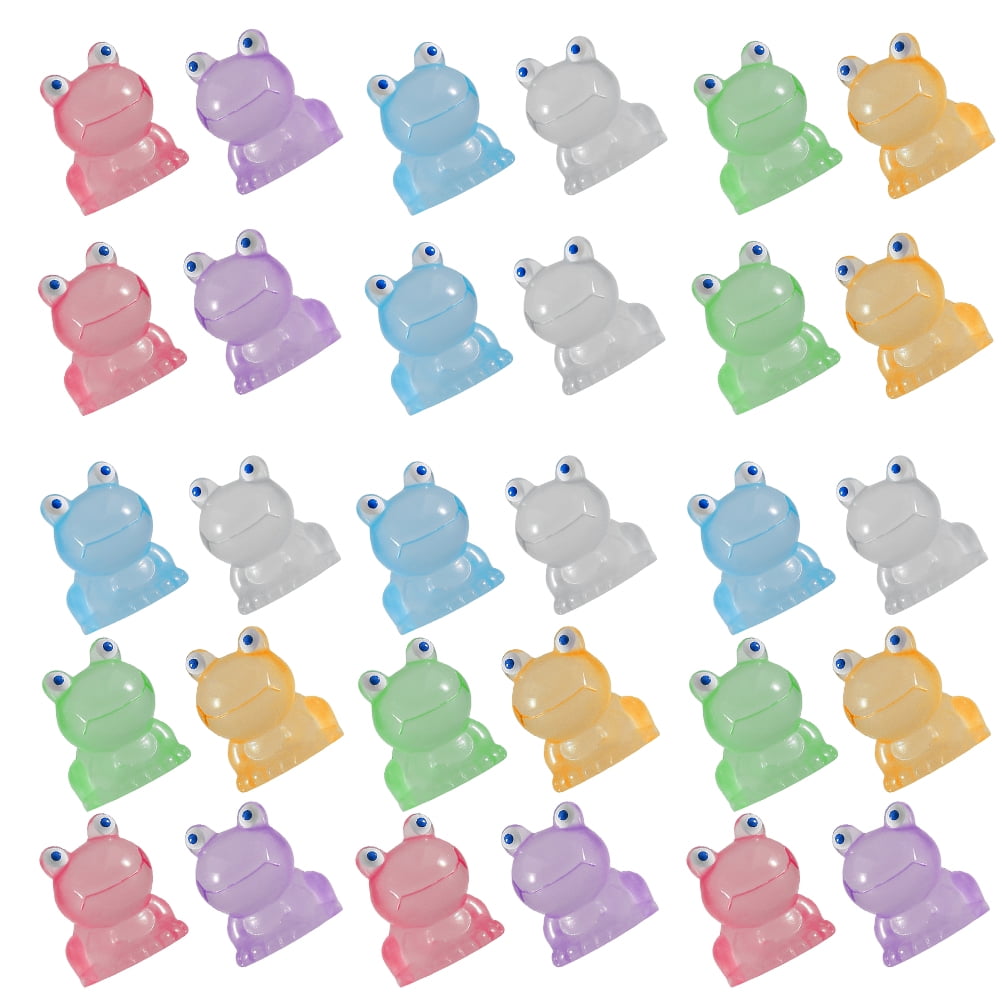 70 Pcs Micro Frog Ornaments Office Decor Resin Lively Room Miniature ...