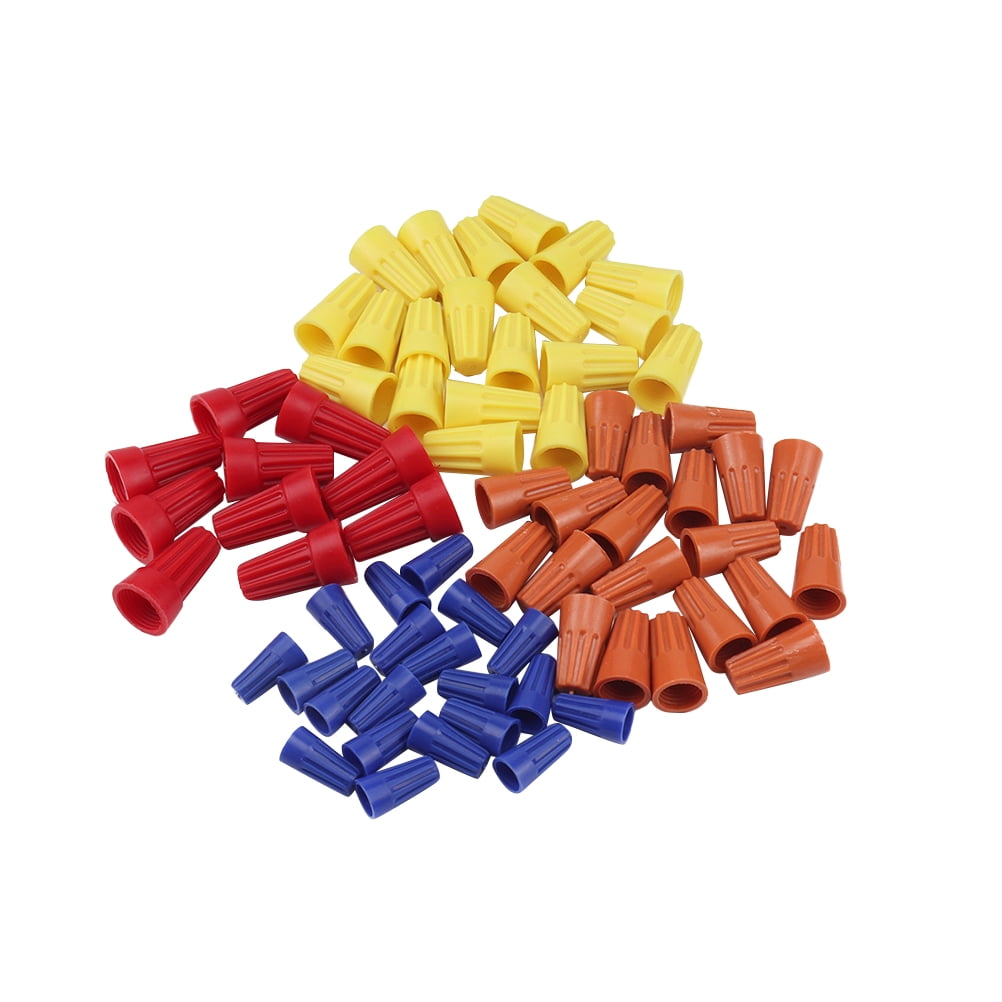 70 Pcs Power Outlet PVC Wire Connector Spring Wire Connector 1.52*0 ...