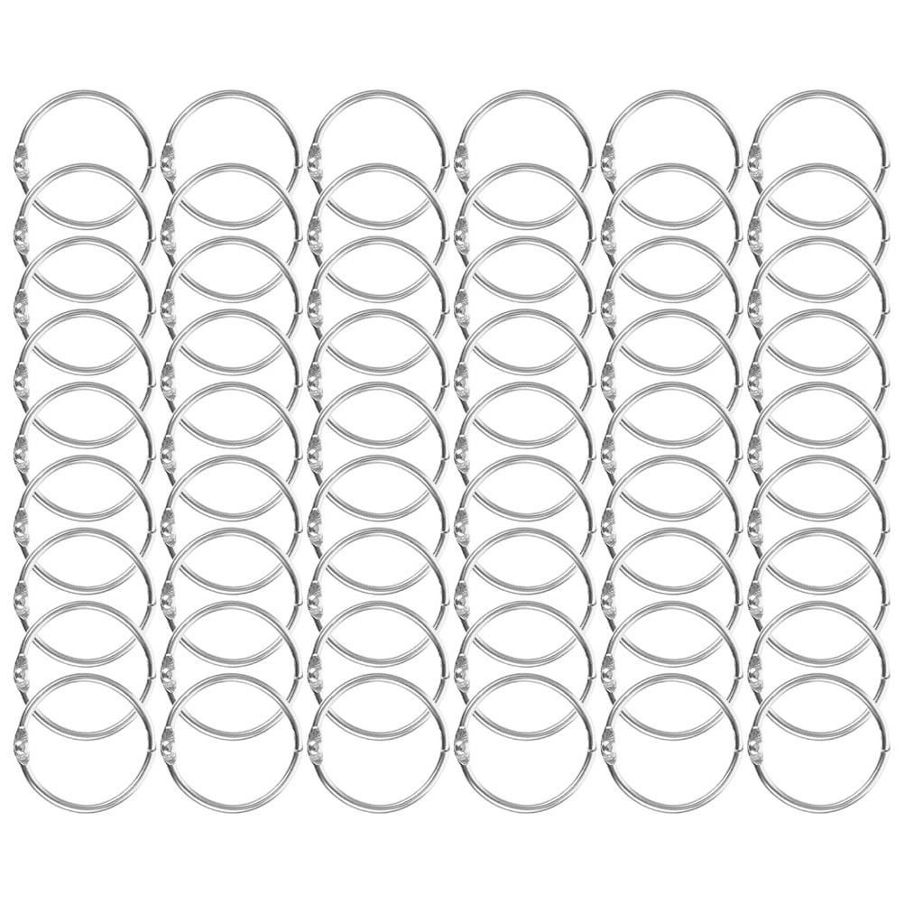 70 Pcs Ring Key Clip Practical Segmented Binder Rings Flash Cards ...