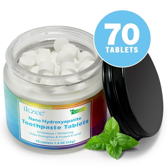 70 Pcs Toothpaste Tablets - Nano Hydroxyapatite, Flouride & Plastic ...