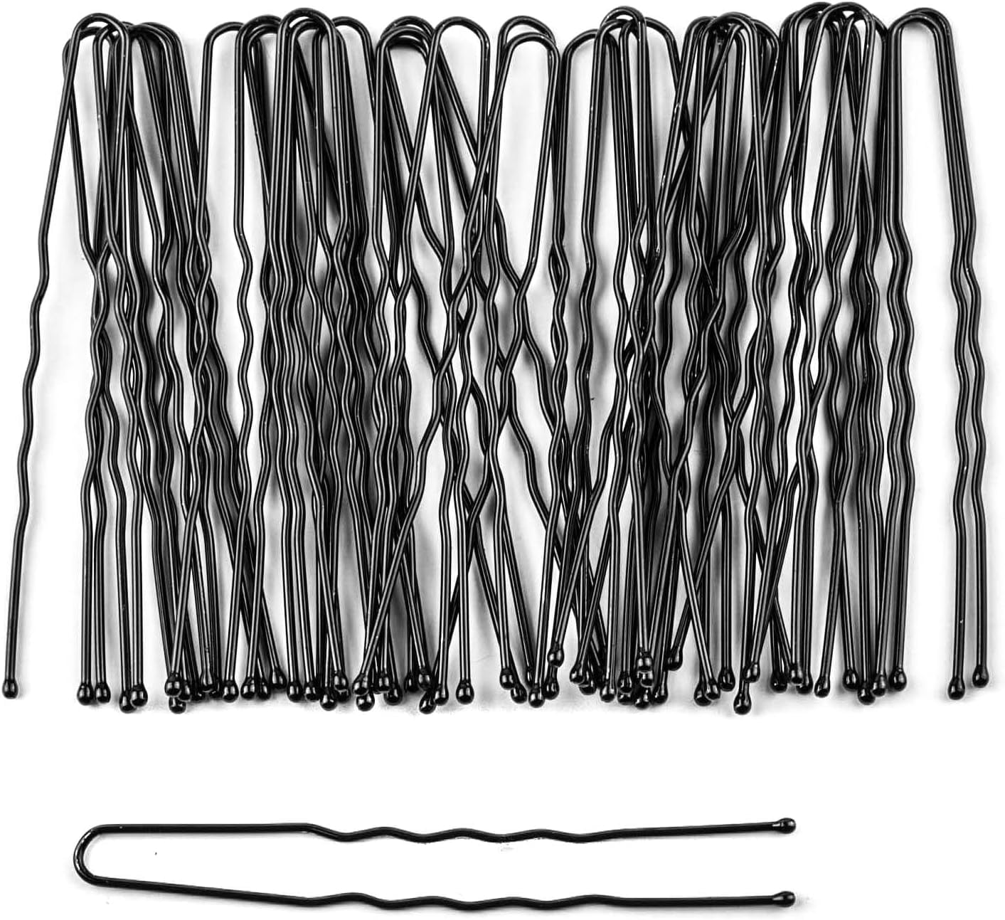 70 Pcs U Shaped Long Hair Pins Metal Wavy Bun Grips Hair Clips for Up ...