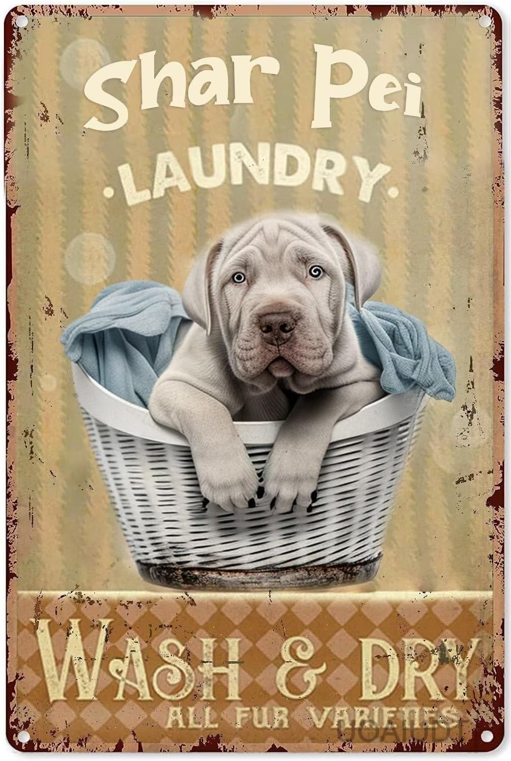 70 Piece Jigsaw Puzzle For Adults And Families - Shar Pei Laundry Wash ...