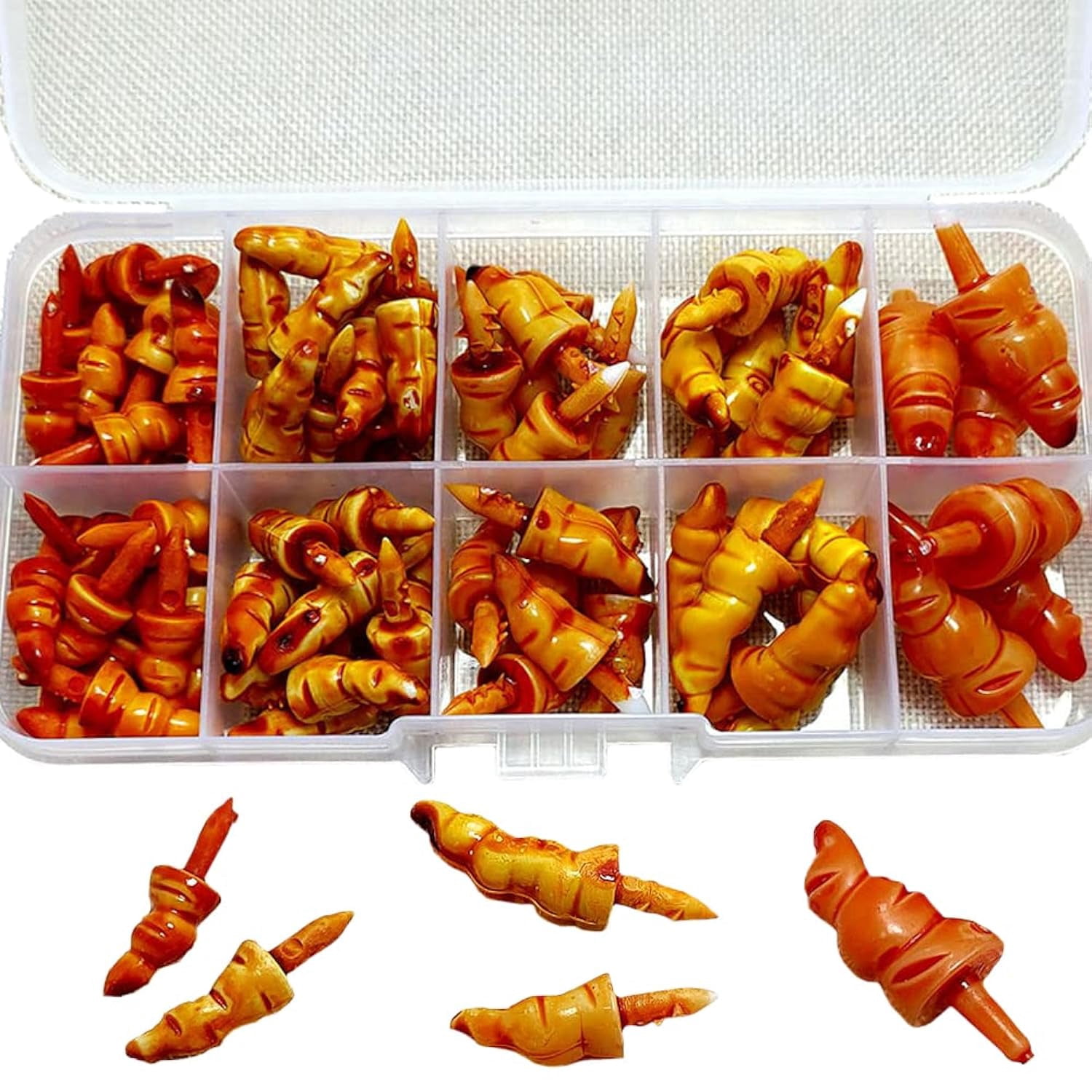 70 Pieces Snowman Nose Findings Plastic Santa Claus Snowman Nose ...