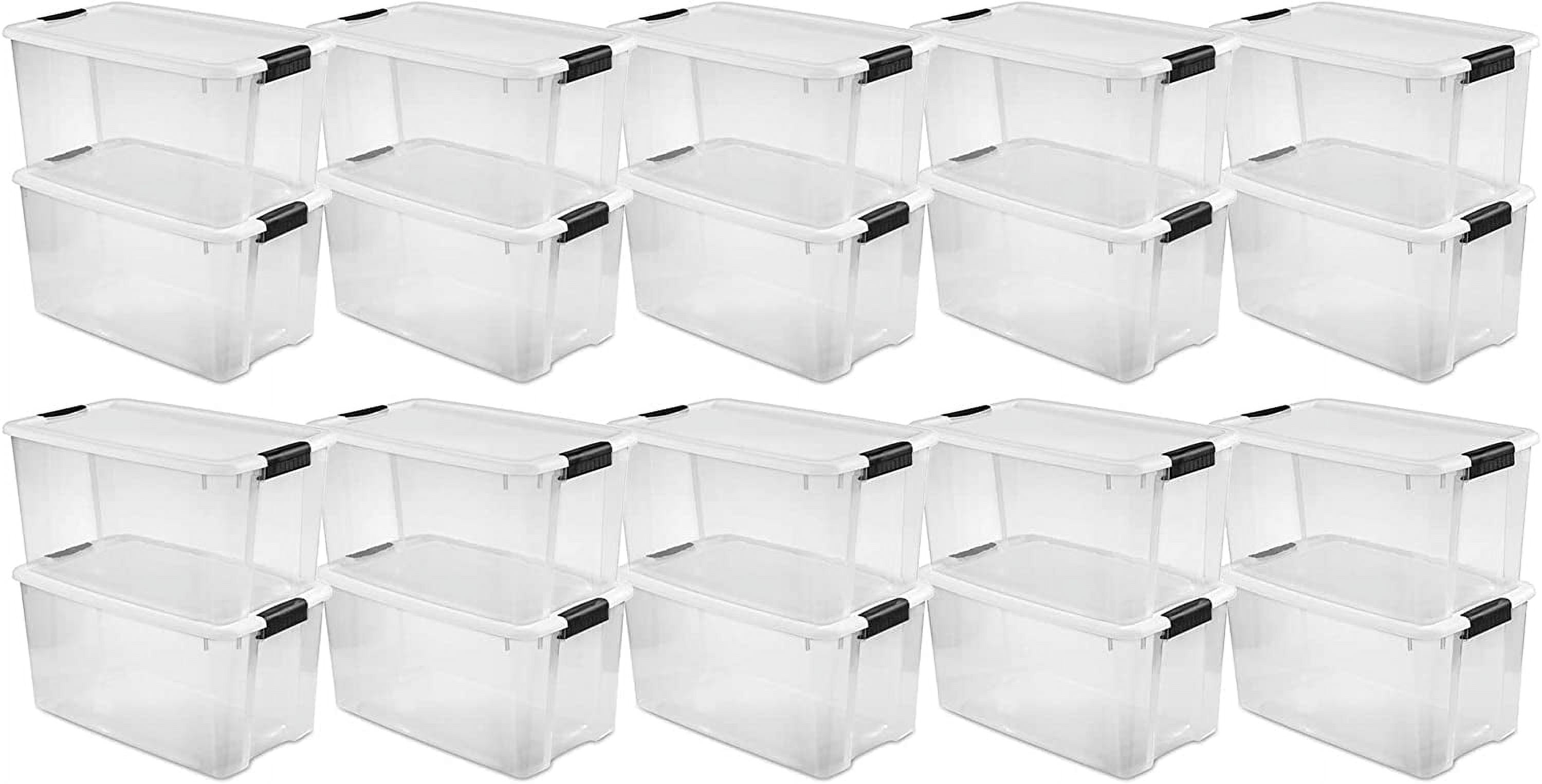 70 Qt Ultra Latch Box, Stackable Storage Bin with Latching Lid ...