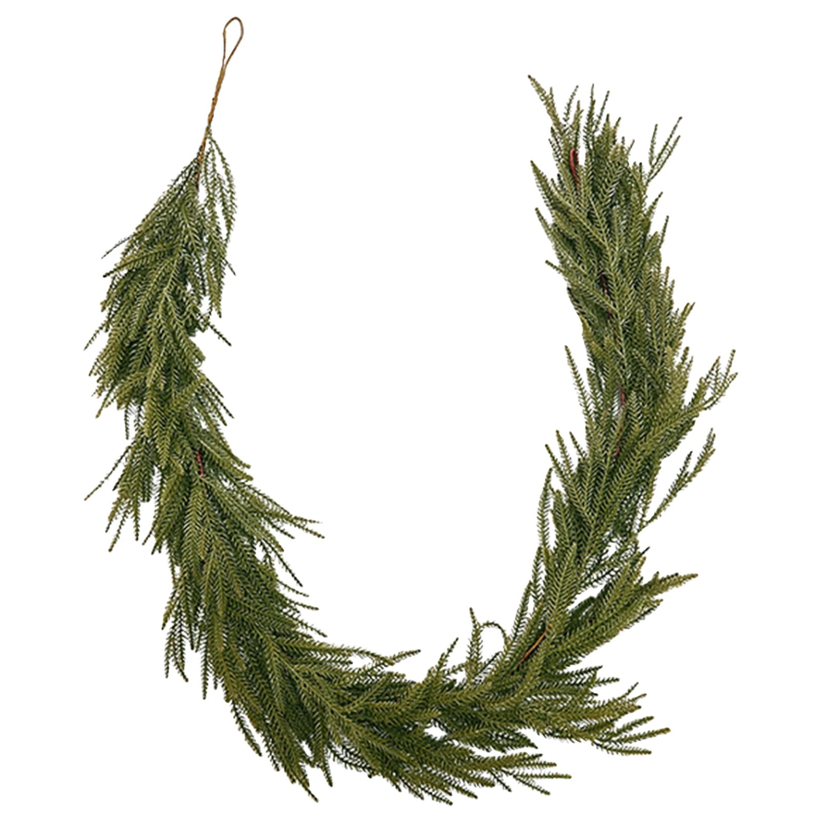 70" Realistic Christmas Garland,Natural Droopy,Soft Bendable Garland ...