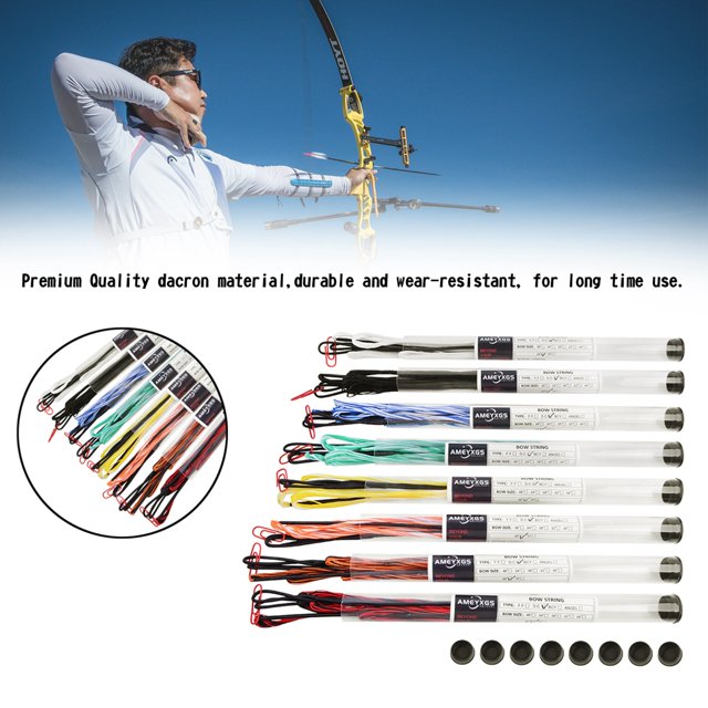 70" Recurve Bow Bowstring Dacron Handmade Longbow Strings Archery Target Blue&White - Walmart.com