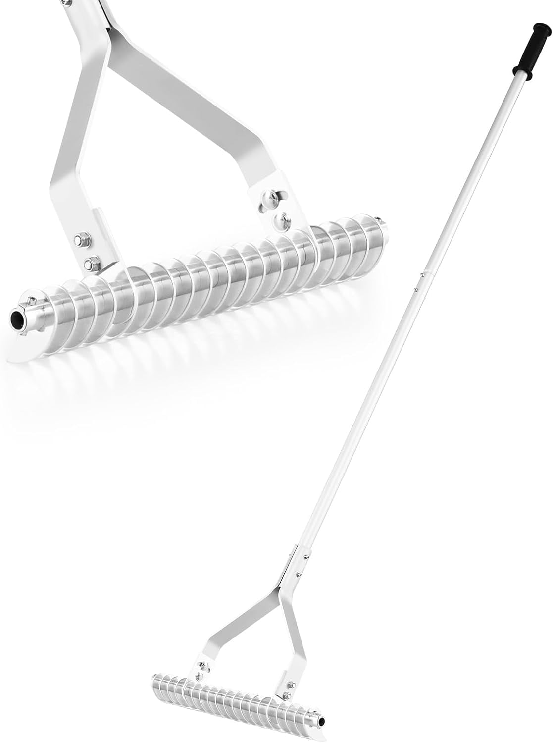 70" Thatch Rake, Lawn Thatching Rake with 20" Wide Adjustable Head ...