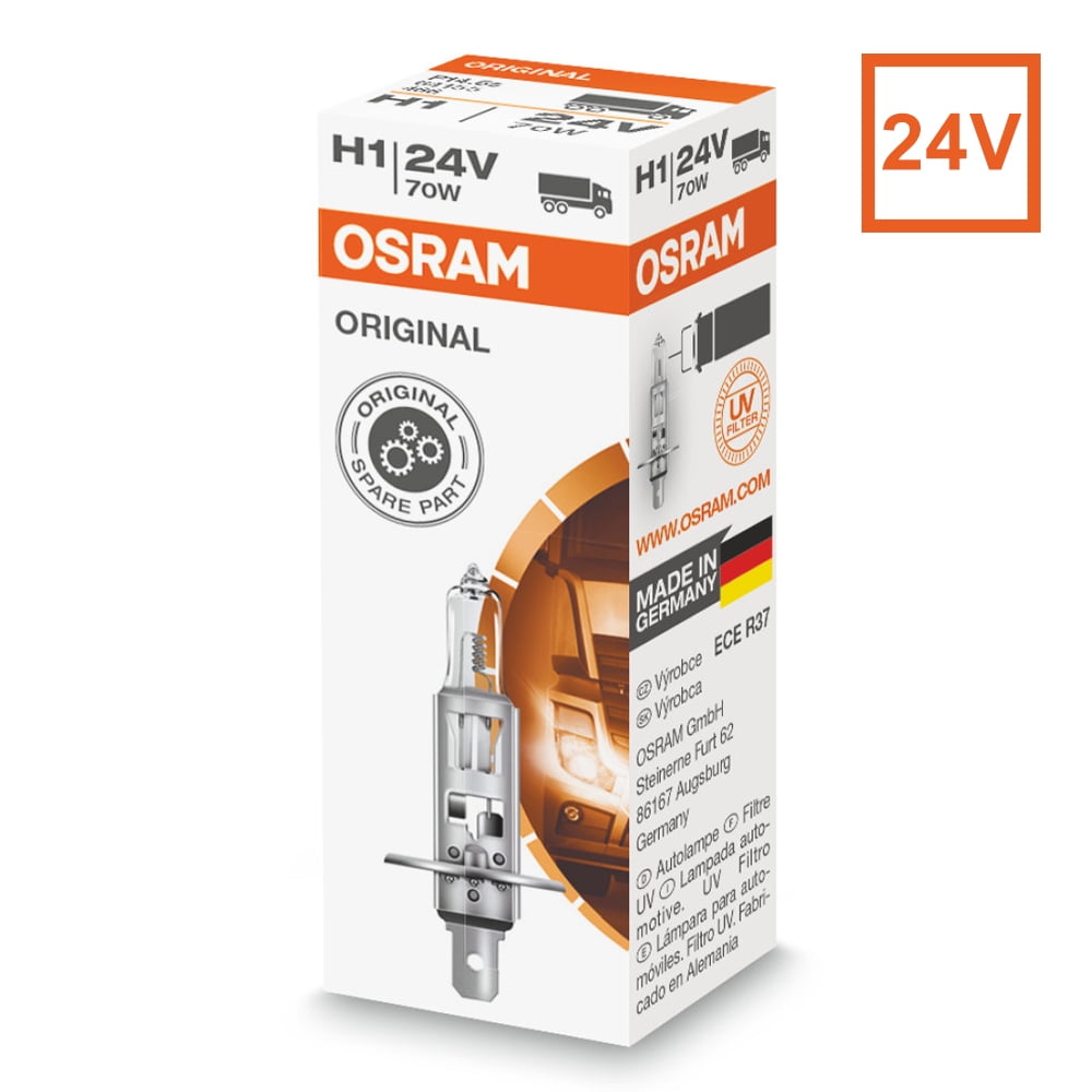 OSRAM H1 24V 70W 64155 Original Truck Line Halogen Headlight Bulb ...