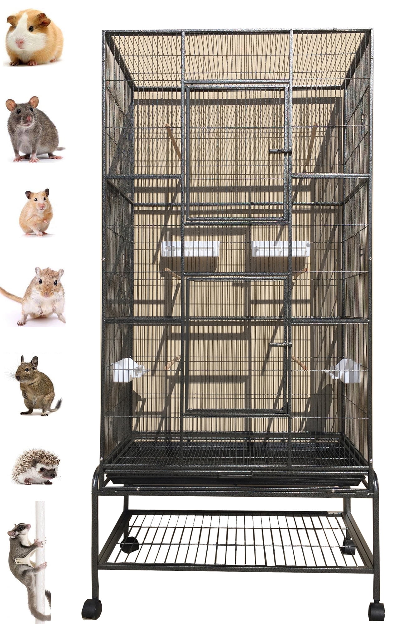 "70"" X-Large 5-Tier Wooden Enclosure for Small Animals: Ferret ...