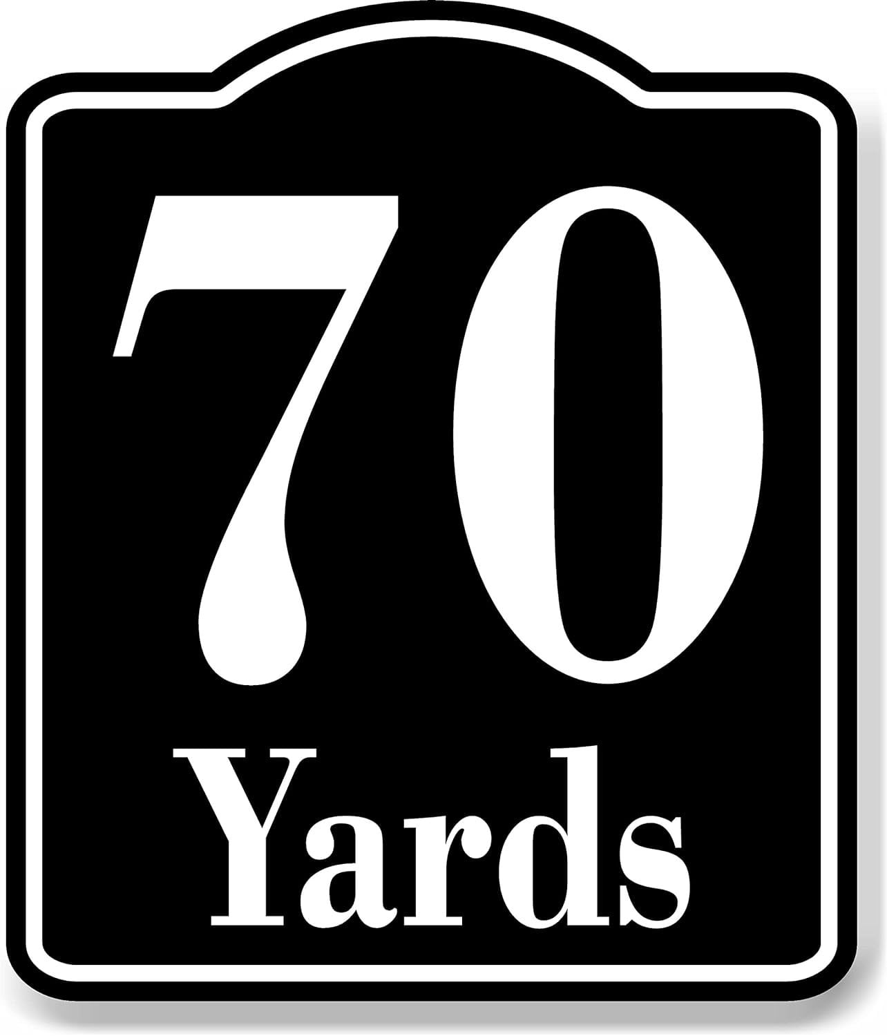 70 Yards Distance Marker Running Race 5k Marathon BLACK Aluminum ...