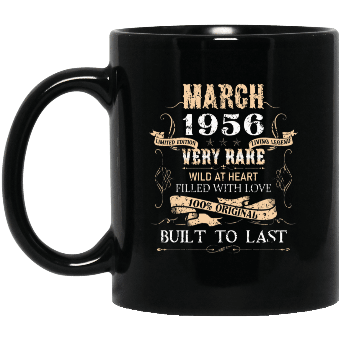 70 Years Old 70Th Birthday Vintage March 1956 Bday Gift Coffee Mug ...