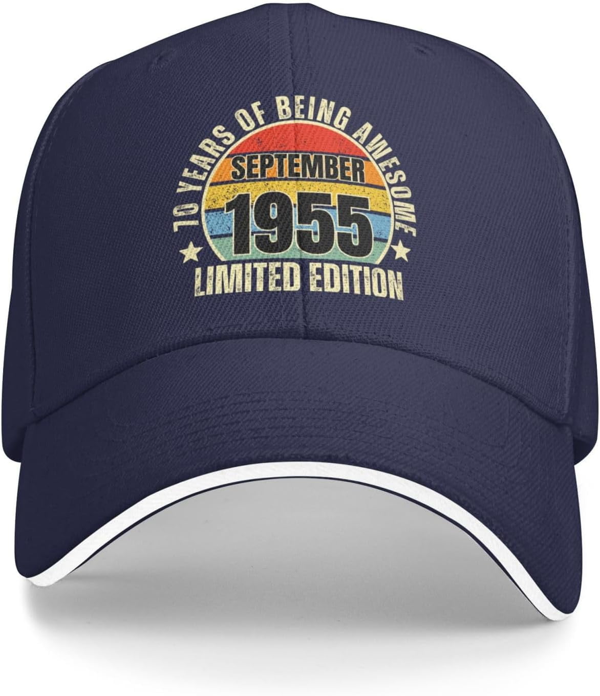 70 Years Old Awesome September 1955 70th Birthday Hat Baseball Cap ...