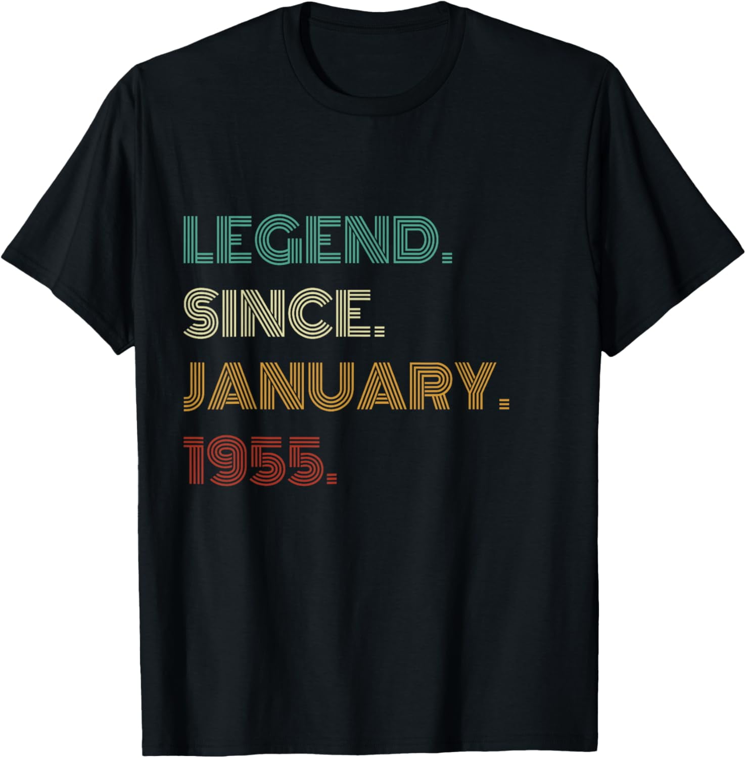 70 Years Old Legend Since January 1955 70th Birthday T-Shirt - Walmart.com