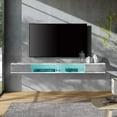 70 inch Floating TV Stand with RGB Lights Floating Entertainment Center ...