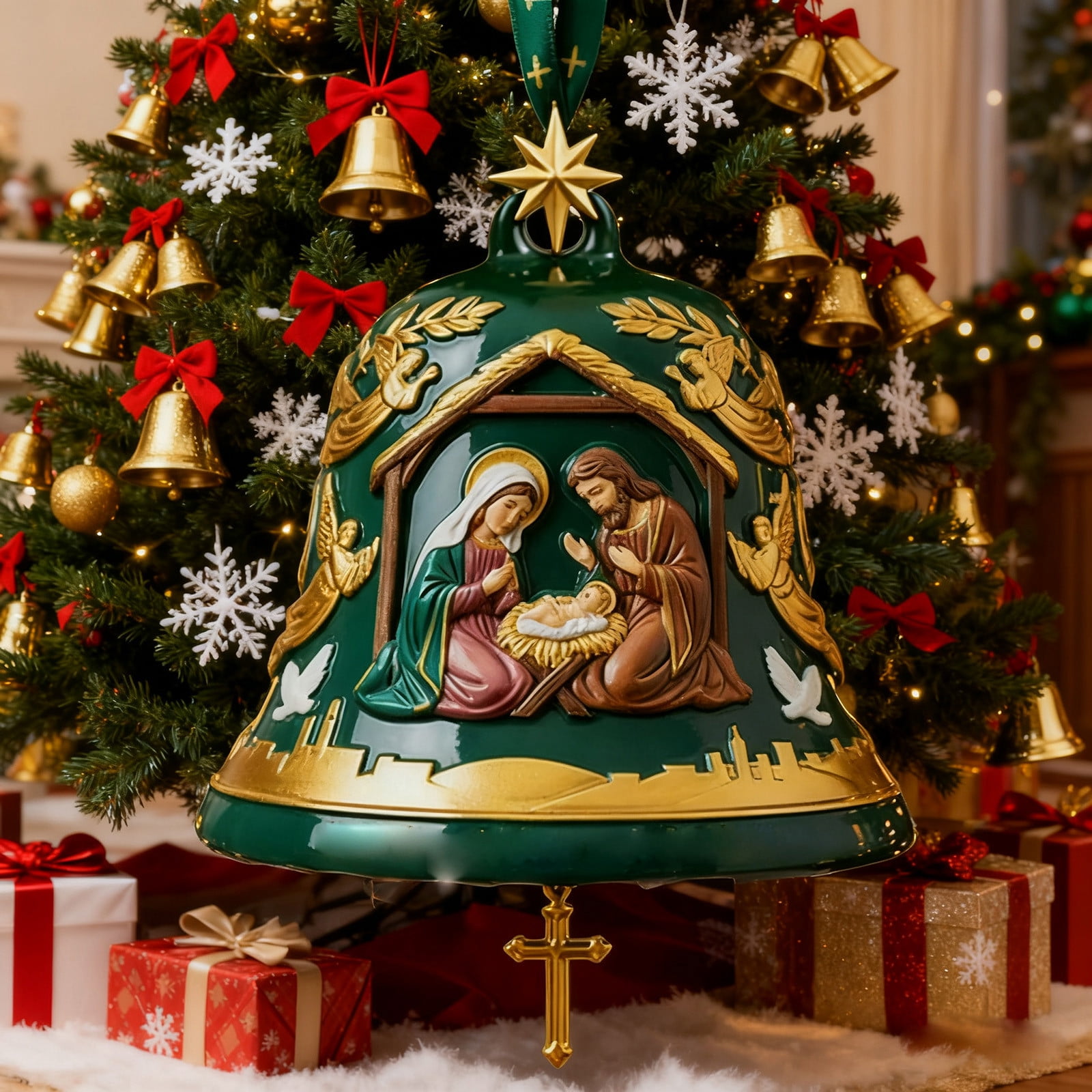 up to 70% off karymi Christmas Nativity Tree Pendant Religious Ornament ...