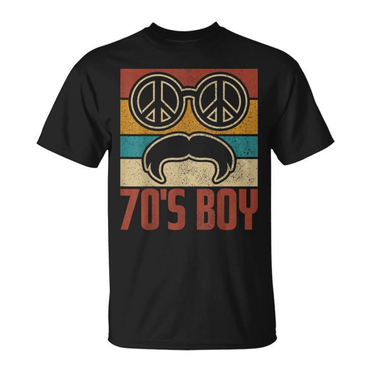 70's Boy T-Shirt, 70s Hippie Costume Tee with Retro Groovy Graphic ...