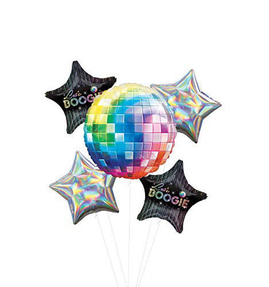 70's Disco Fever Dance Party Supplies Let's Boogie Balloon Bouquet ...
