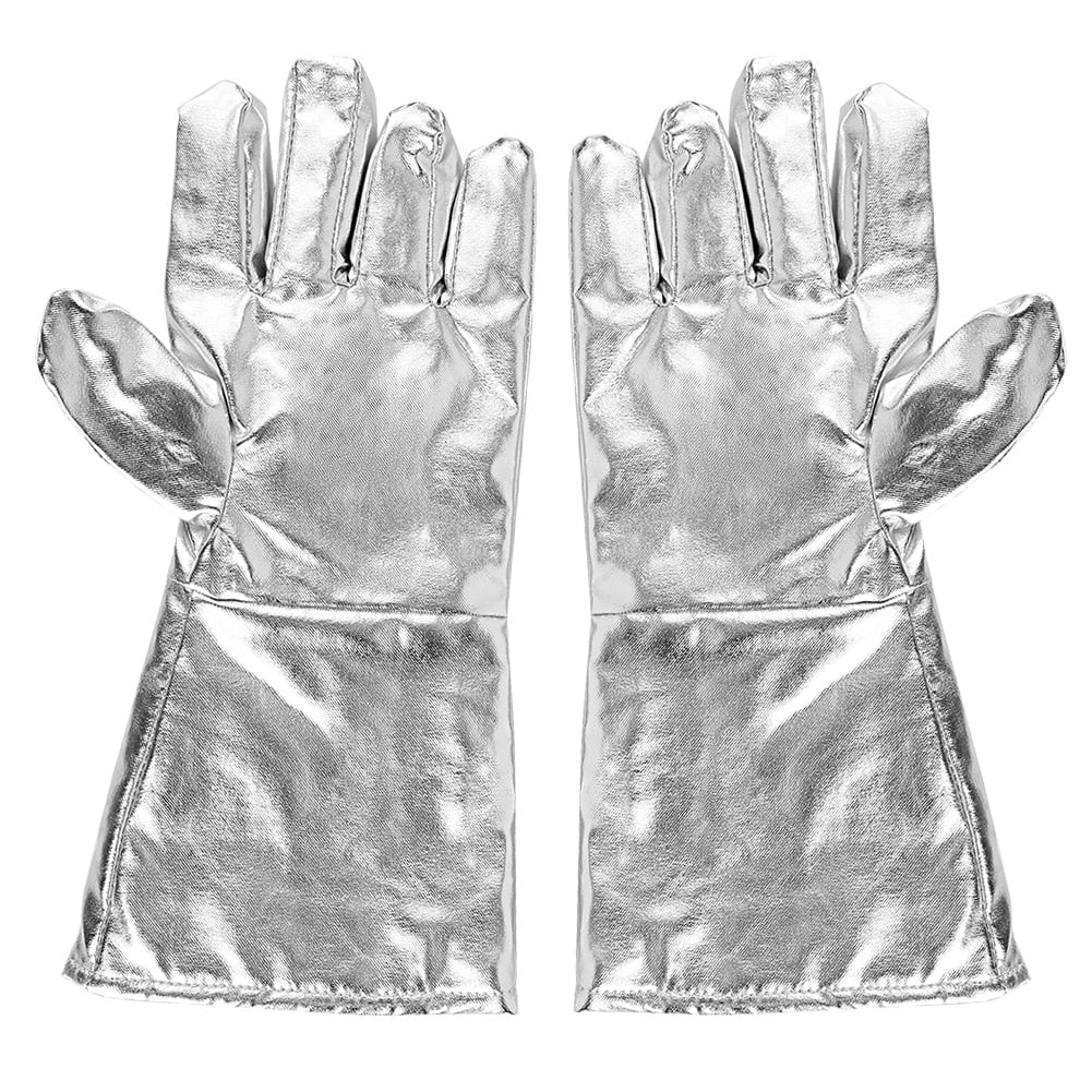 700°C High Temperature Resistance Gloves - Aluminum Foil Insulation ...