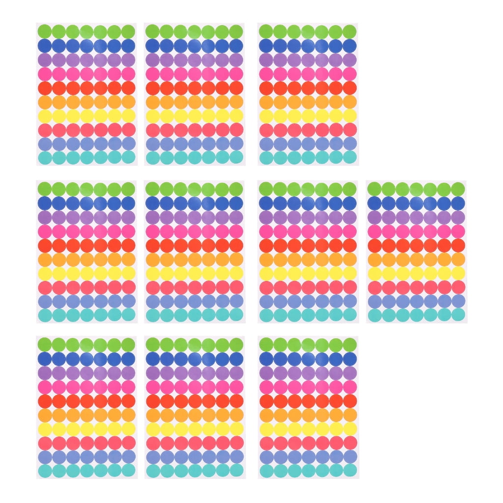 700 Counts Round Colorful Dot Sticker 0.75Inch Writable Seal Label For ...