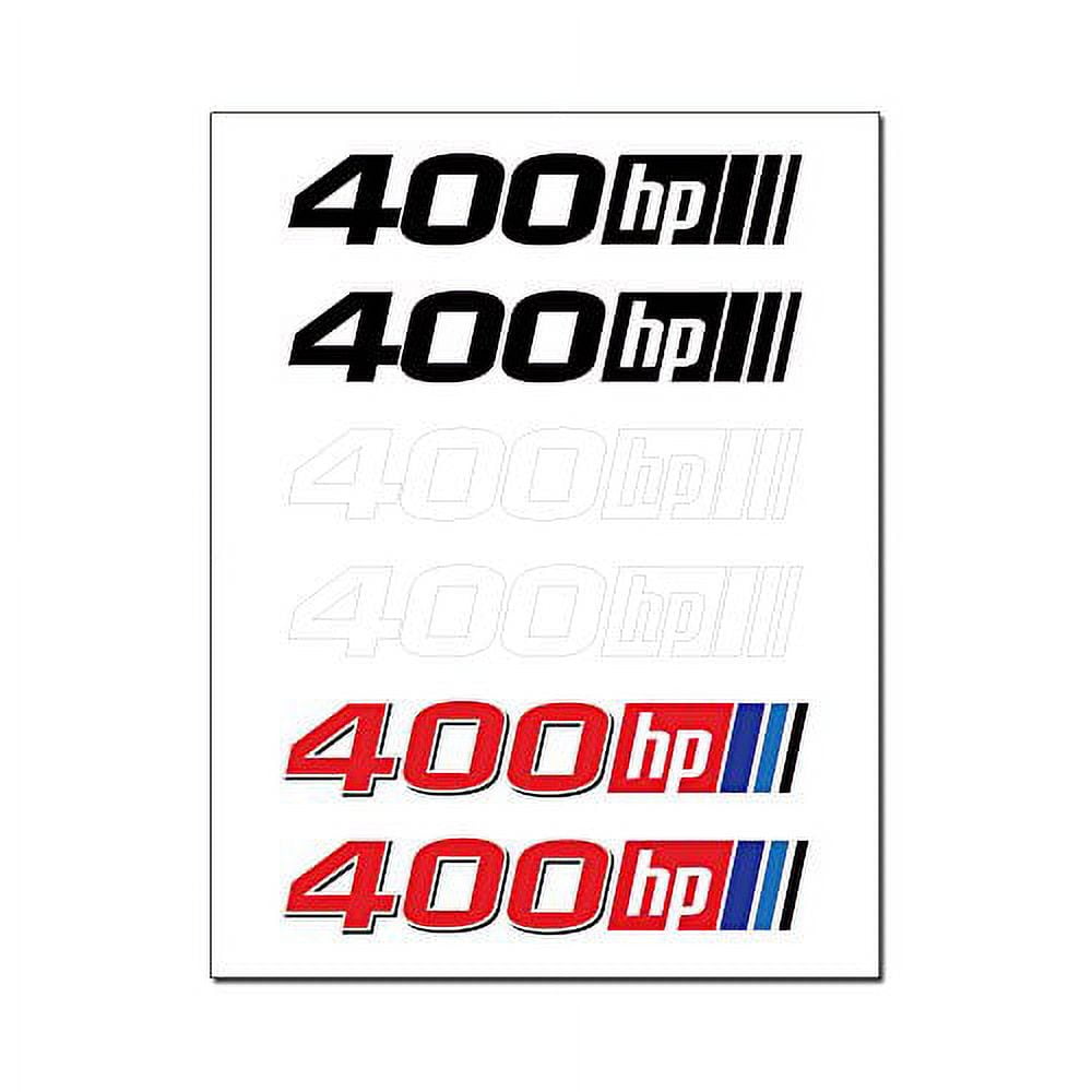 700 Horsepower 6 Vinyl Graphic Car Stickers Sheet - Walmart.com