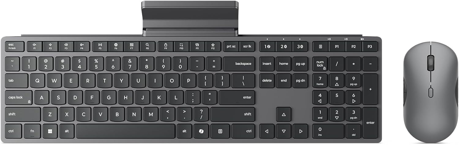 700 Modern Wireless Keyboard & Mouse Combo 2.4 GHz Dongle & Dual ...