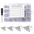 700 PCS Screws Bolts and Nuts Assortment Kit #4-40#6-32#8-32#10-24 304 ...