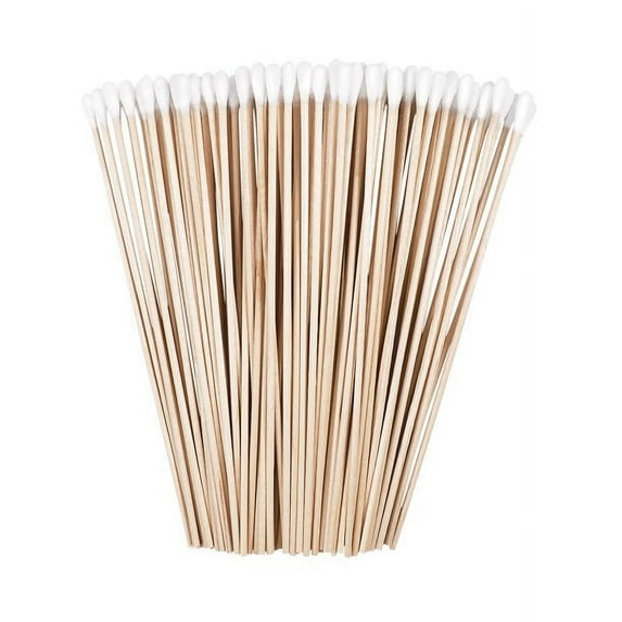 Disen 700 Pcs Long Cotton Swabs, 6 Inch Wooden Handle, Single-Tipped ...