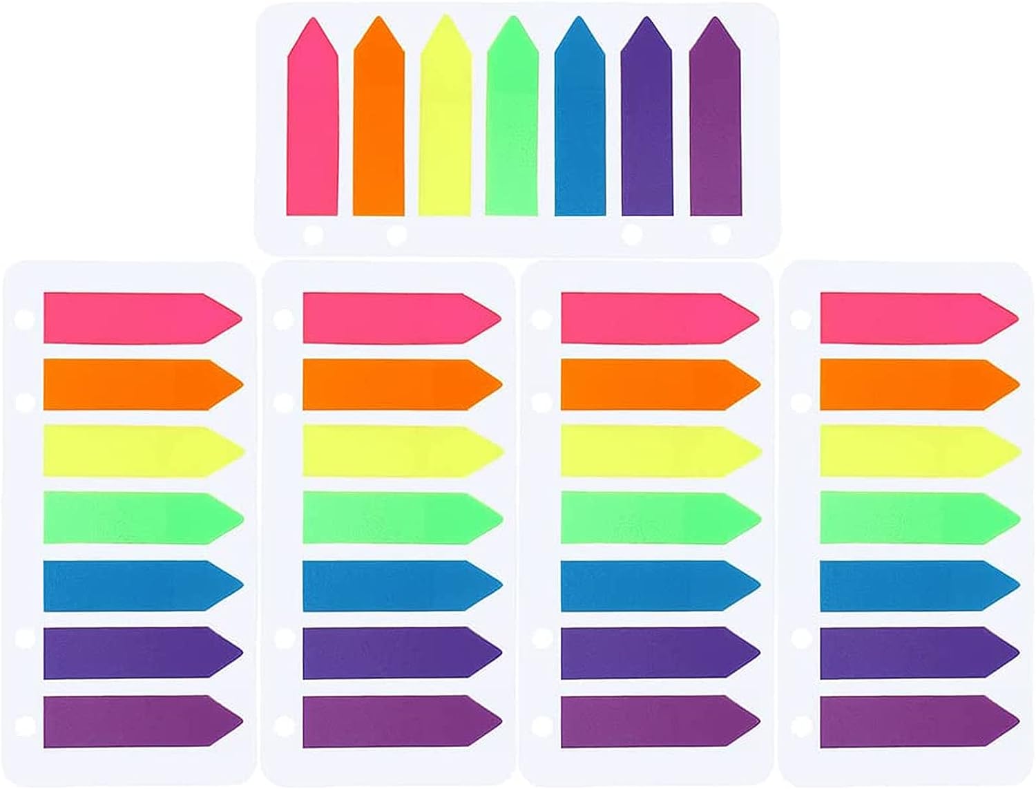 700 Pcs Note Flags, Fluorescent Sticky Page Markers Colored Writable ...