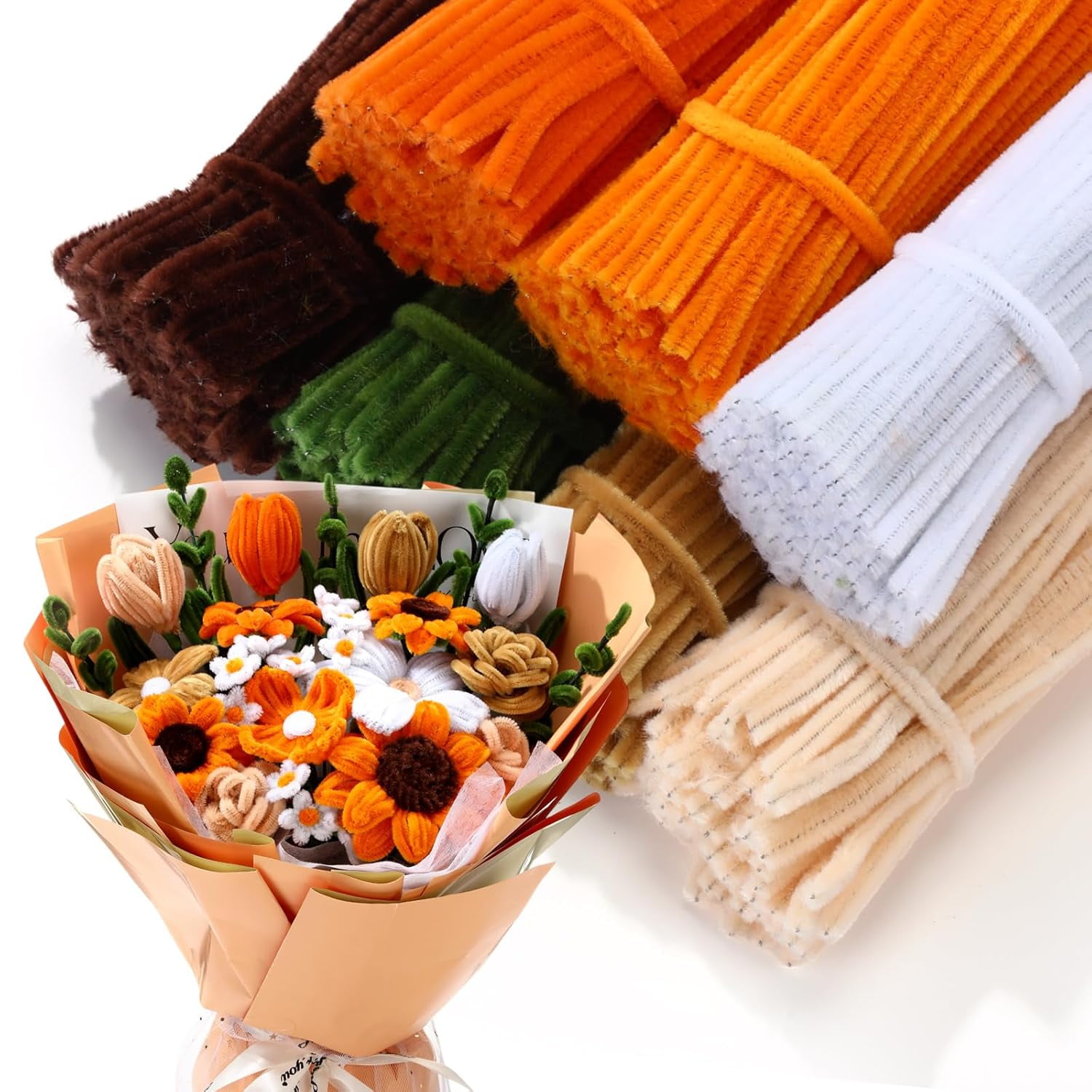 700 Pcs Pastel Pipe Cleaners Chenille Stems 12 Inch Bulk Pipe Cleaner ...