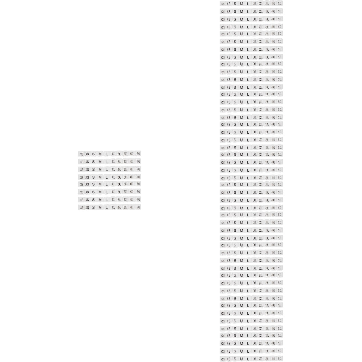 700 Pcs Size Grain Clothes Hanger Markers Hangers Tags Coat Number ...