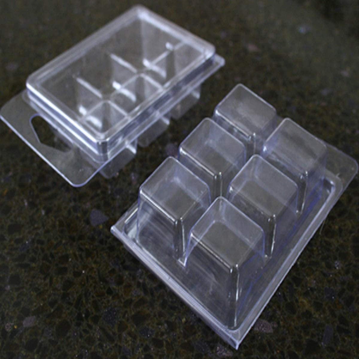 700 Piece Case 6 Cavity Melt Clamshell Mold Clear PVC Made in USA ...