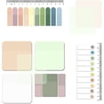 700 Sheets Pastel Transparent Sticky Notes 3x3 inch, Clear Waterproof ...