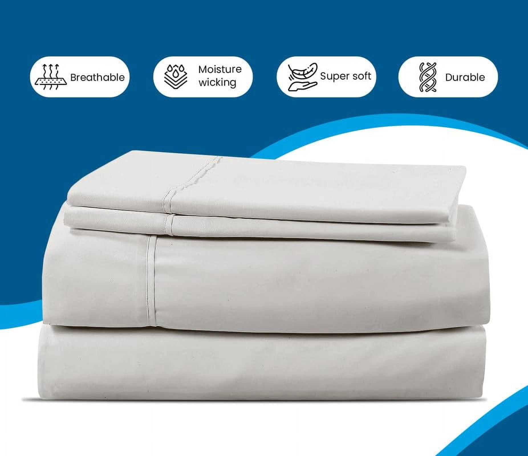 700 TC 100% Egyptian Cotton Sleeper Sofa Bed Sheet Set Solid Full Size ...