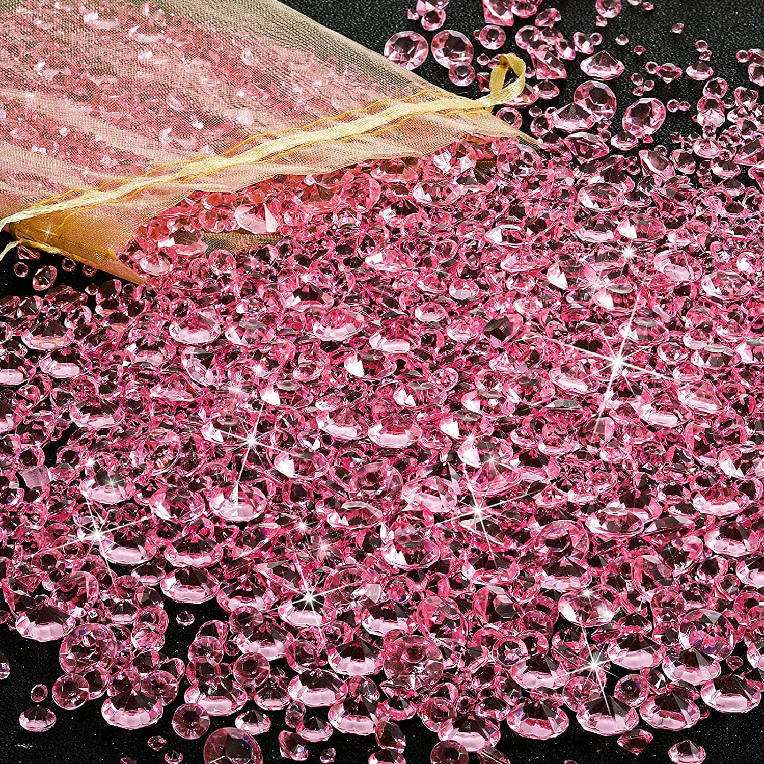 7000 Pieces Diamond Decorations Bling Bling Diamond Vase Filler Acrylic ...