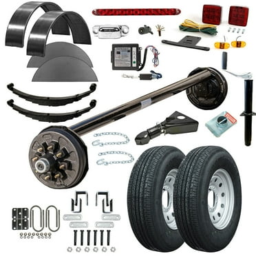 6000 lb TK Single Axle Trailer Parts Kit - 6K Capacity Heavy Duty ...