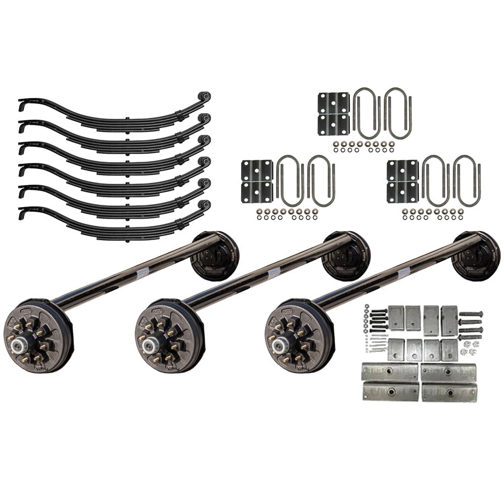 7000 lb TK Triple Axle Kit with Suspension - 21K Capacity (Drop Axle ...