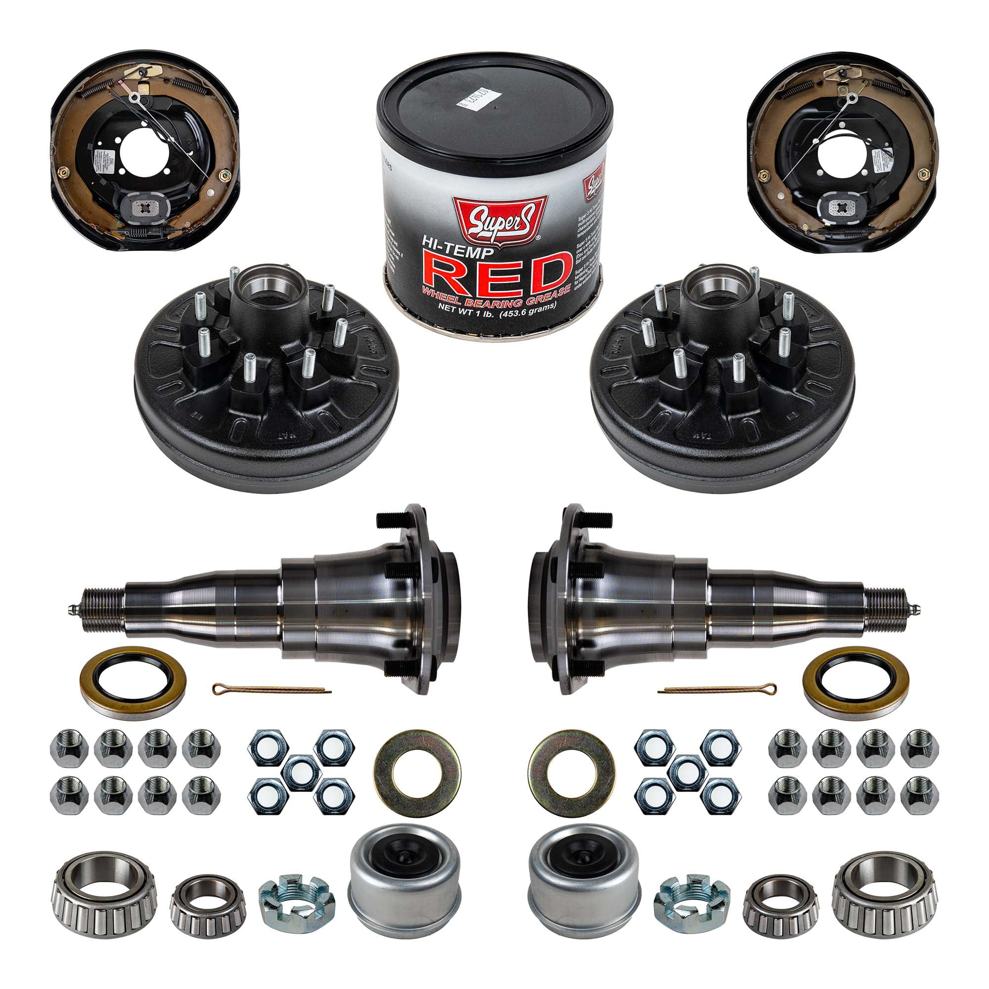 7000 lb Weld Your Own Electric Brake Trailer Axle Kit, 7K Capacity (#42 ...