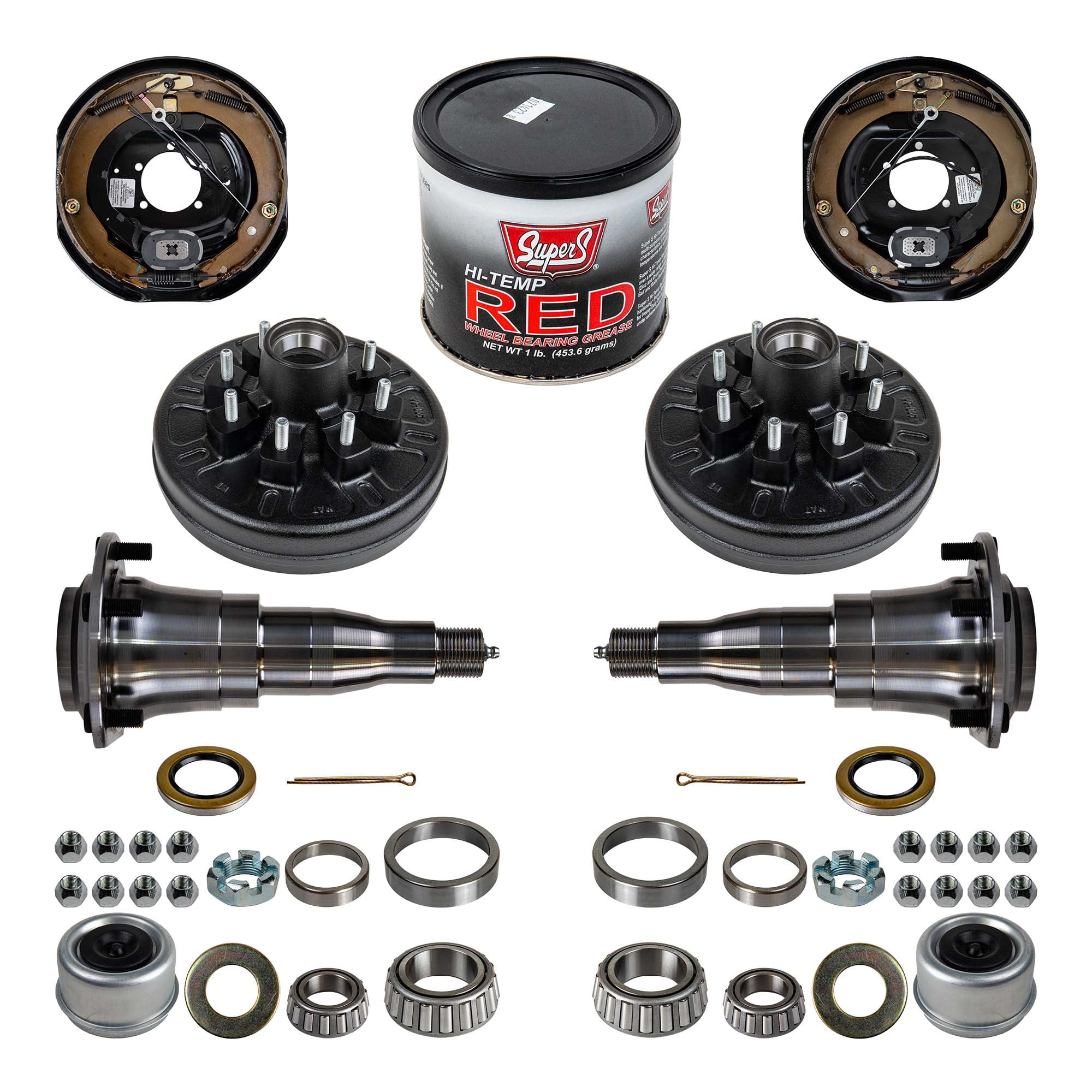 7000 lb Weld Your Own Electric Brake Trailer Axle Kit, 7K Capacity (#42 ...